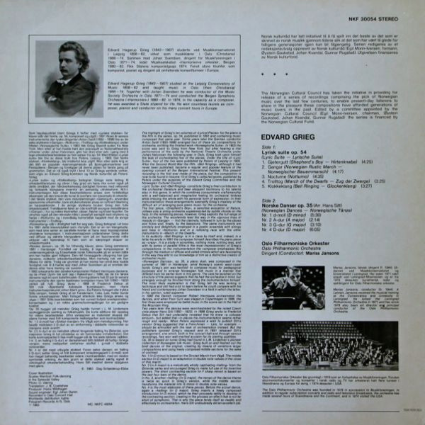 Edvard Grieg, Oslo Filharmoniske Orkester, Mariss Jansons - Lyrisk Suite, Op. 54 / Norske Danser ...
