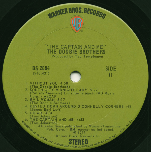 The Doobie Brothers - The Captain And Me - Discomarket